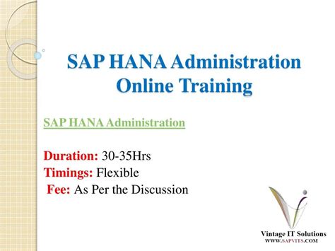 PPT SAP HANA PPT Material PowerPoint Presentation Free Download ID 7801577