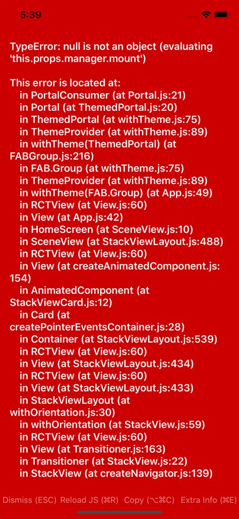 Fabgroup Not Working Thispropsmanagermount · Issue 417 · Callstackreact Native Paper
