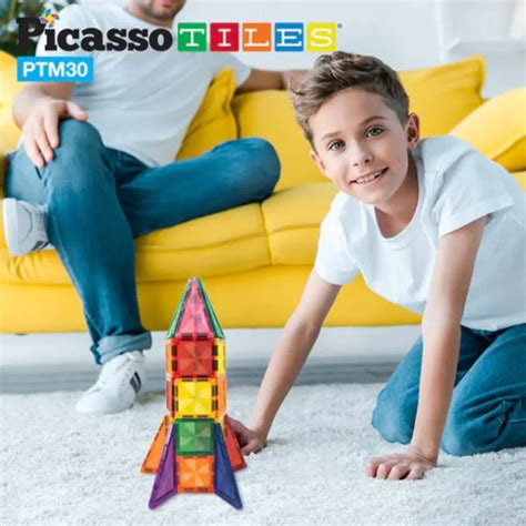 Picasso Mag Mini Diamnd Rocket 30pcs Elc Toys