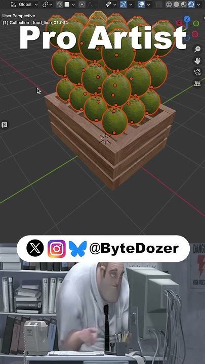 Noob Vs Pro Artist Piles Of Objects Blendertutorial Blender