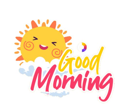 Rise And Shine With A Monday Morning Sticker Colorful Sunrise Design