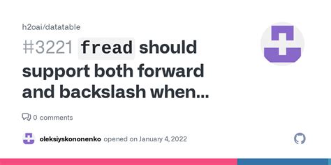 `fread` Should Support Both Forward And Backslash When Reading Excel