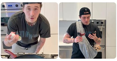 Бруклин Бекъм готви с отворен дюкян