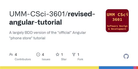 Github Umm Csci 3601revised Angular Tutorial A Largely Bdd Version