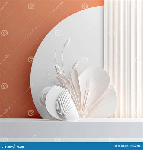 Background With Red Geometric Shapes For Presentation Abstract Wallpaper Stock Illustration