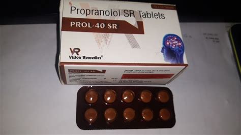Propranolol Sr Tablets Packaging Type Box At ₹ 80 Box In Yamuna Nagar Id 20117723748