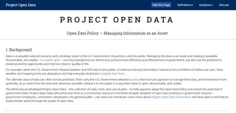 Project Open Data Observatory Of Public Sector Innovation