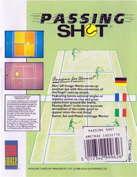Passing Shot Images Launchbox Games Database