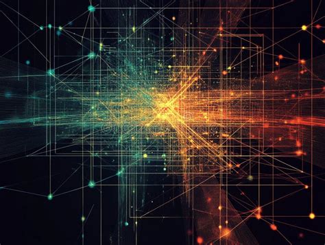 Abstract Network Data Flow Digital Connectivity Global Communication Technology Backgro Stock