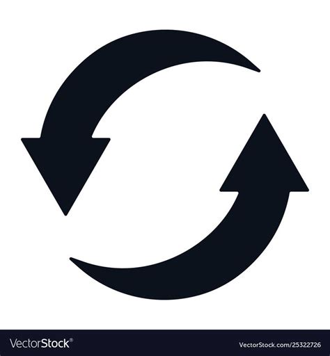 Refresh Icon Isolated On White Background