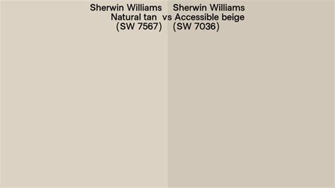Sherwin Williams Natural Tan Vs Accessible Beige Comparison