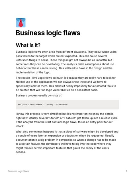 Business Logic Flaws What Is It Pdf Systems Engineering Security