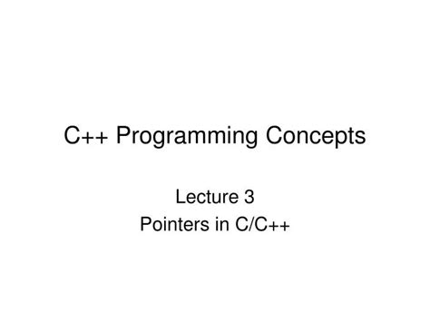 ppt c programming concepts powerpoint presentation free download