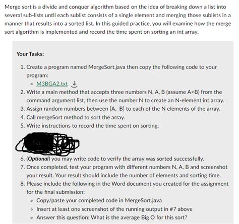 Solved Merge Sort Is A Divide And Conquer Algorithm Based On