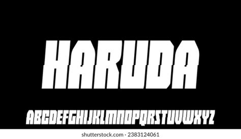 Display Bold Alphabet Font Vector Stock Vector Royalty Free