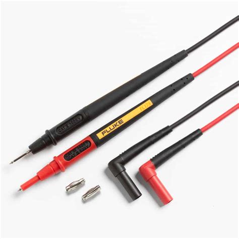 Fluke Tp175e Twistguard Test Probes 2mm Probe Tips With 4mm Adapters