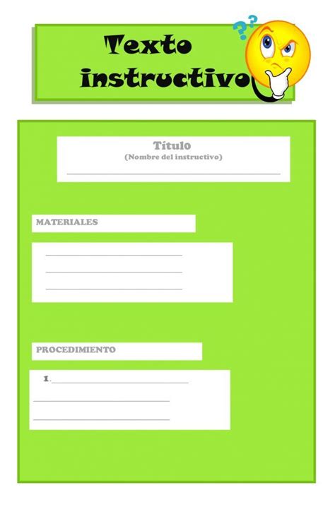 20 Estructura Para Diversos Tipos De Textos Texto Instructivo Para Niños Tipos De Texto