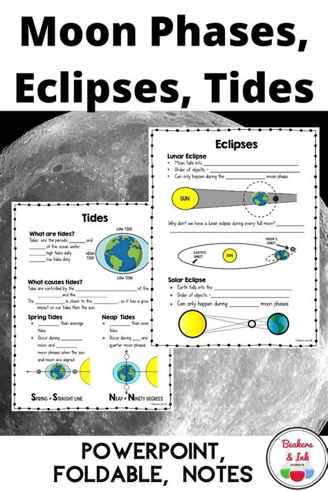 Phases Eclipses And Tides Worksheets