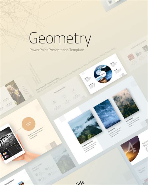 Geometry Powerpoint Template 74239 Templatemonster