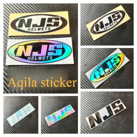 Jual Stiker Cutting Merk Helm Njs Shopee Indonesia