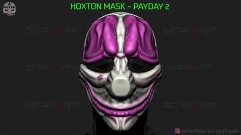 Hoxton Mask Payday 2 Mask Halloween Cosplay Mask 3d Print Model