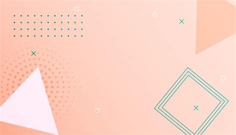 기하학적 요소 디자인이 있는 하프톤 스타일 멤피스 패턴 벽지 무료 벡터