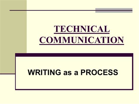 Technical Writing Process
