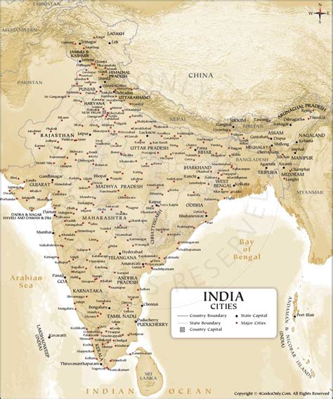 Major Cities In Different States Of India Maps Of India 57 Off