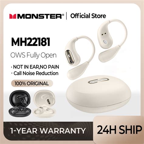 Monster Open Ear Ac210 Bluetooth Earphone Ows Fully Open Earhook