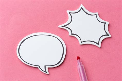 Premium Photo Social Media Chat Concept Blank Empty Chat Bubble For Text