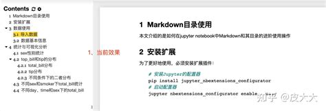 Jupyter Notebook奇技淫巧：玩转markdown目录 知乎