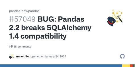 BUG Pandas 2 2 Breaks SQLAlchemy 1 4 Compatibility Issue 57049