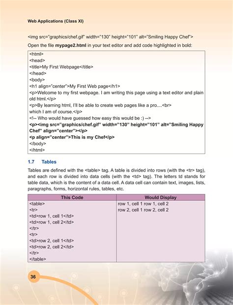 Web Application Class Xi Book 1 Pdf