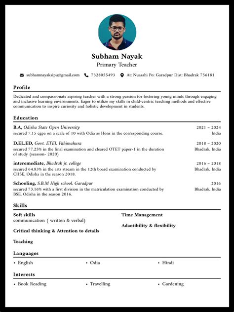 Subham Nayak Flowcv Resume 20241126 Pdf