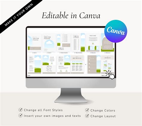 Welcome Packet Canva Template New Client Onboarding Bundle Client