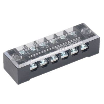 TB 1504 TB Series 15Amp 4 Poles Barrier Strip Terminal Block Tai Ding Electric