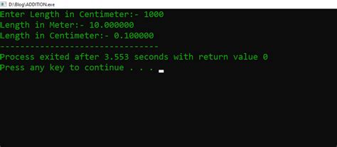C Program To Convert Centimeter To Meter And Kilometer Quick Learn