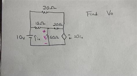 Solved Find Vo Chegg Com