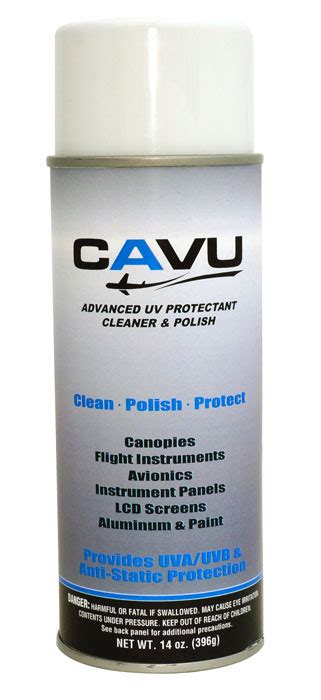 Cavu Uv Protectant Cleaner Polish 14 Oz Aircraft Spruce