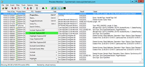 Sysinternals Process Monitor