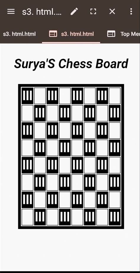 Suryakanta Parhi On Linkedin My Chess Board Using Html