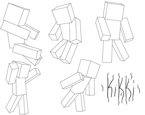 Позы майнкрафт в 2025 г Рисовать Легкие рисунки Рисование