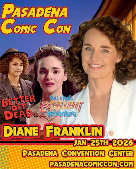 Guest Announcement Diane Franklin Pasadena Comic Convention And Toy Show
