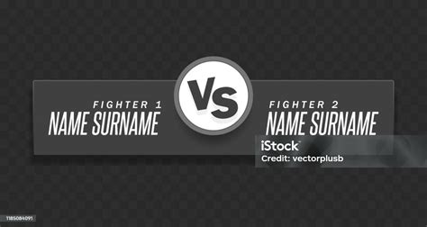 대 로고 Vs 벡터 문자 그림 경쟁 아이콘 전투 기호 투명한 배경에서 Championship에 대한 스톡 벡터 아트 및 기타 이미지 Championship 개념 검은