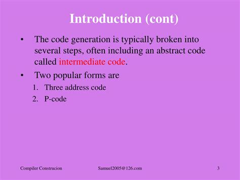 Ppt Intermediate Code Generation Techniques In Compiler Design