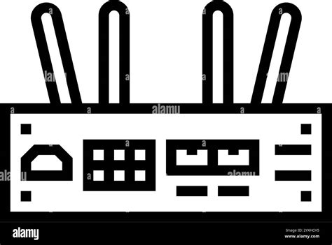 Iot Gateway Data Center Line Icon Vector Illustration Stock Vector Image And Art Alamy