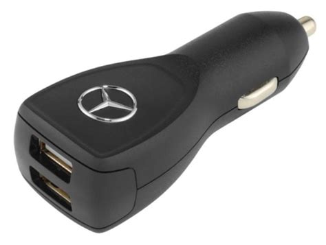 Promo Original Mercedes Benz In Car Dual USB Charger 2 Port Charger HP Mobil Diskon 23 Di