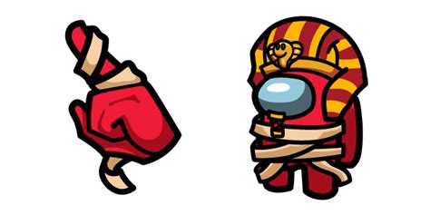 Among Us Pharaoh Mummy Character Cursor Custom Cursor