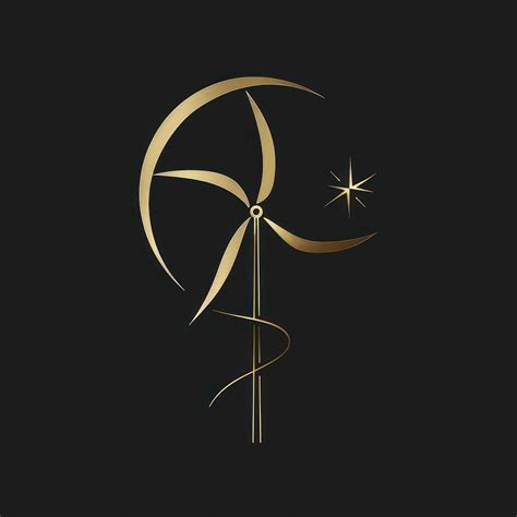 Surreal Aesthetic Wind Turbine Logo Free Photo Illustration Rawpixel