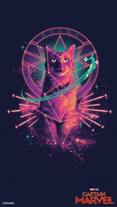 Download Goose Cat Marvel Phone Wallpaper